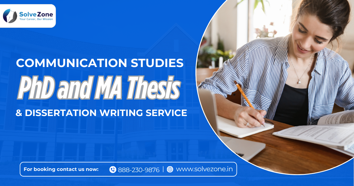 Communication Studies MA PHD Thesis & Dissertation Writing